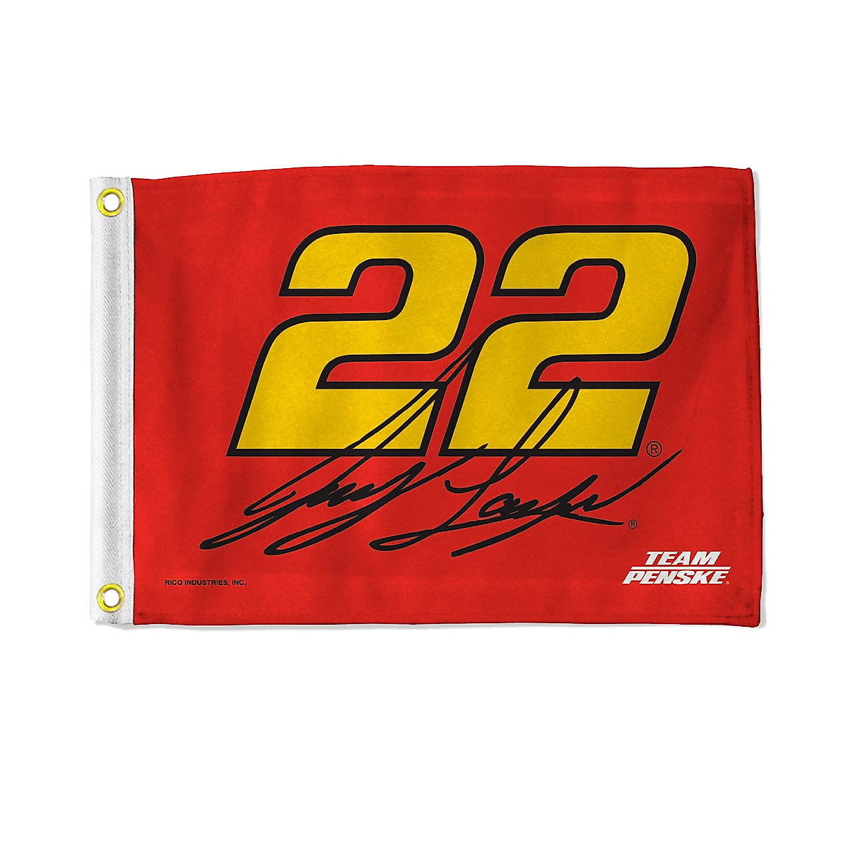 Joey Logano #22 Flag 12.5" x 18" Boat Flag Golf Cart Flag - Joey Logano #22