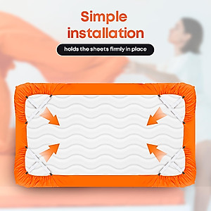 5 STARS UNITED Bed Sheet Straps Set | Easy to Use Adjustable Elastic Fasteners with Metal Clips | Sheet Holders for Corners | Fitted Sheet Clips to Hold Sheets in Place | (4 Pcs White)