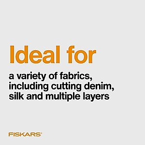 Fiskars 1294508697WJ Left-hand 8" Bent-left, Stainless Steel - Orange