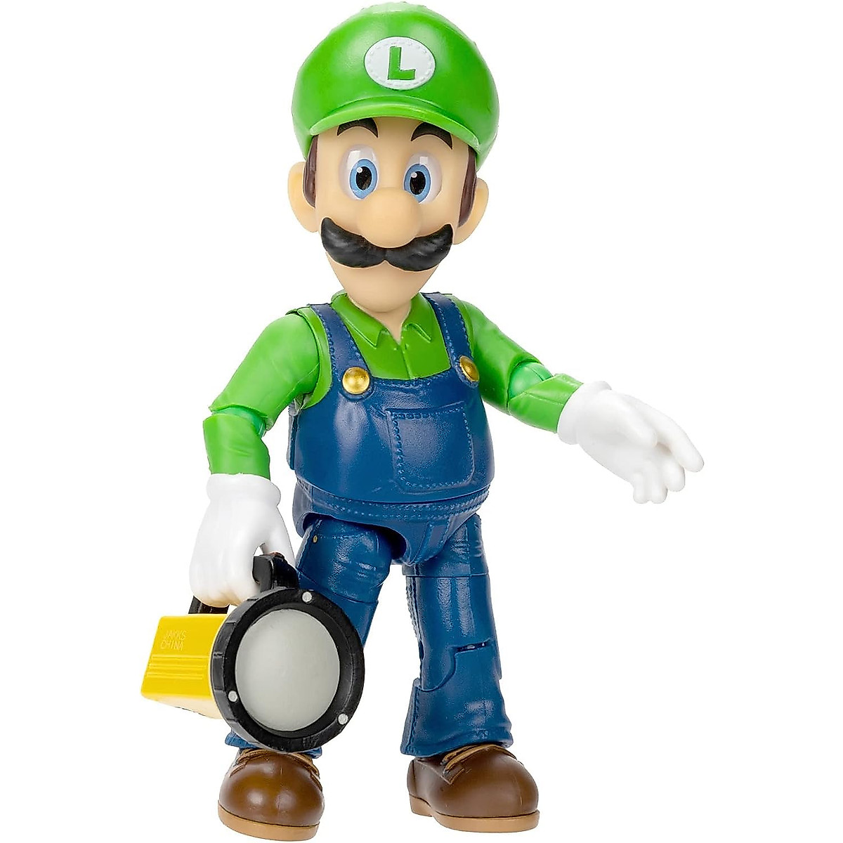 THE SUPER MARIO BROS. MOVIE - 5 Inch Action Figures Series 1 – Luigi Figure with Flashlight Accessory