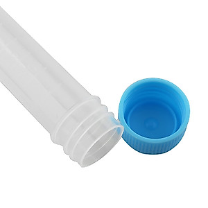 JCBIZ Cryogenic Vial 12PCS 10ml Lab Plastic Frozen Test Tubes Self Standing Vial with Seal Screw Caps Clear Cryovial