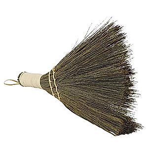 Mini Straw Broom, Straw Braided Small Broom Little Broom, Whisk Sweeping Hand Handle Broom, Soft Handmade Broom, Household Hand Brooms Supplies for Dustpan Indoor-Outdoor