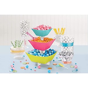 Amscan Sweets & Treats 3 Tier Candy Bowls - 13 3/4" x 9 1/4" | 1 Pc.