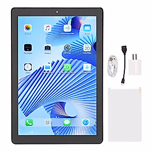 Shanrya Grey Tablet, 3 Card Slot 5G WiFi 4GB RAM 64GB ROM Octa Core CPU 10.1 Inch Reading Tablet for Study (US Plug)