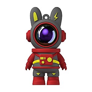 Cute Space Rabbit USB Flash Drive, Thumb Drive 64gb Waterproof USB 2.0 Memory Stick Small Size USB Drive Gift (64G, Red)