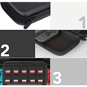 Amazon Basics Carrying Case for Nintendo Switch - Black