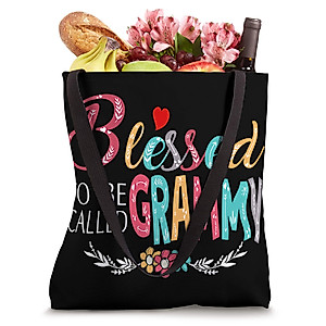 Blessed to be called Grammy Colorful For Grandma Tote Bag