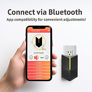 Ultrasonic Indoor Plug-in Bluetooth Rodent Repeller, Indoor Rodent Repellent for Home, Kitchen, Office, Storage, Restaurant, Rat, Mouse Traps, Mice, repelente ultrasónico de roedores, ratón, rata