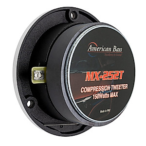 American Bass MX252T- 1 Inch Compression Tweeters 4Ohm 150W Max Sold in Pairs