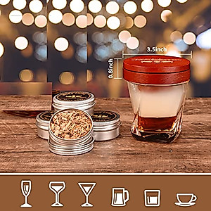 Cocktail Smoker Kit with Torch – 4 Flavors Wood Chips – Bourbon, Infuser Kit, Old Fashioned Drink Smoker Kit, Amazing Valentine Gifts for Men, Dad, Husband (Without Butane)