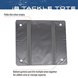 FROGG TOGGS Fishing Tote, Secures Organizes and Protects Tackle Trays, Black, One Size