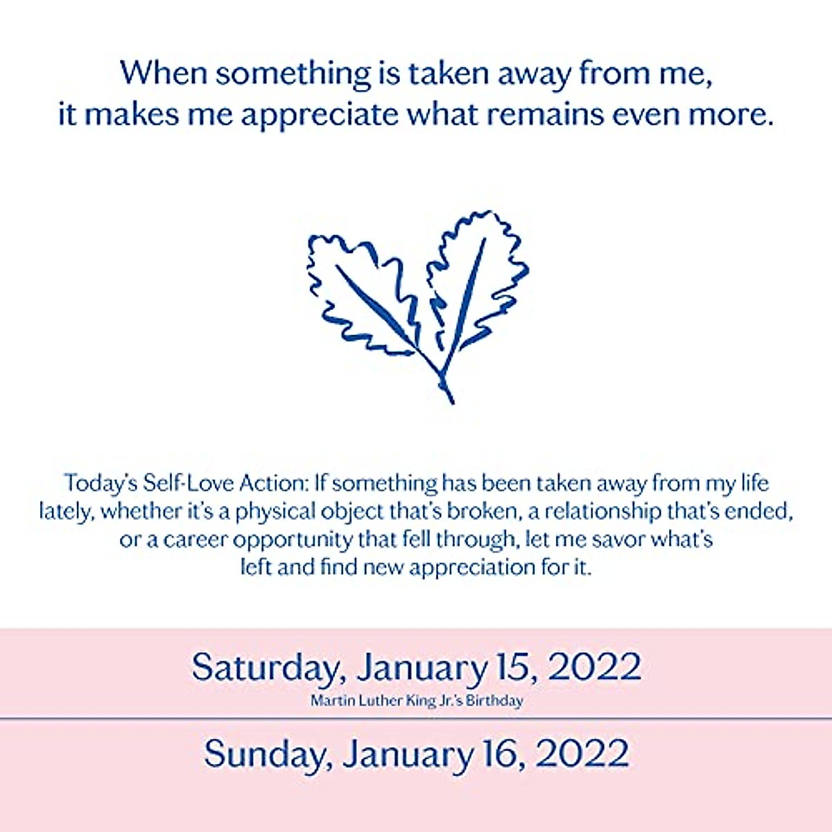 A Year of Self-Love Page-A-Day Calendar 2022: Daily Affirmations and Actions for Self-Compassion and Self Worth.