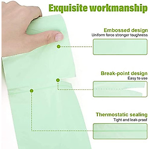 1.2 Gallon Small Trash bags Biodegradable Mini Bathroom Garbage Bags Fit 4.5 Liter Trash-Can-Liners for Bathroom Kitchen Office (150 Counts,Green)