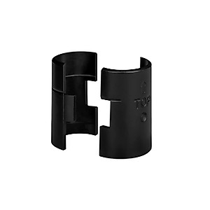 DuraSteel Wire Shelving Shelf Lock Clips / Shelving Sleeves - Fits with Thunder Group, Alera, Honey Can Do, Eagle, Regency, Metro and more - For 1" Post, Plastic, Black, Pack of 4 Pcs