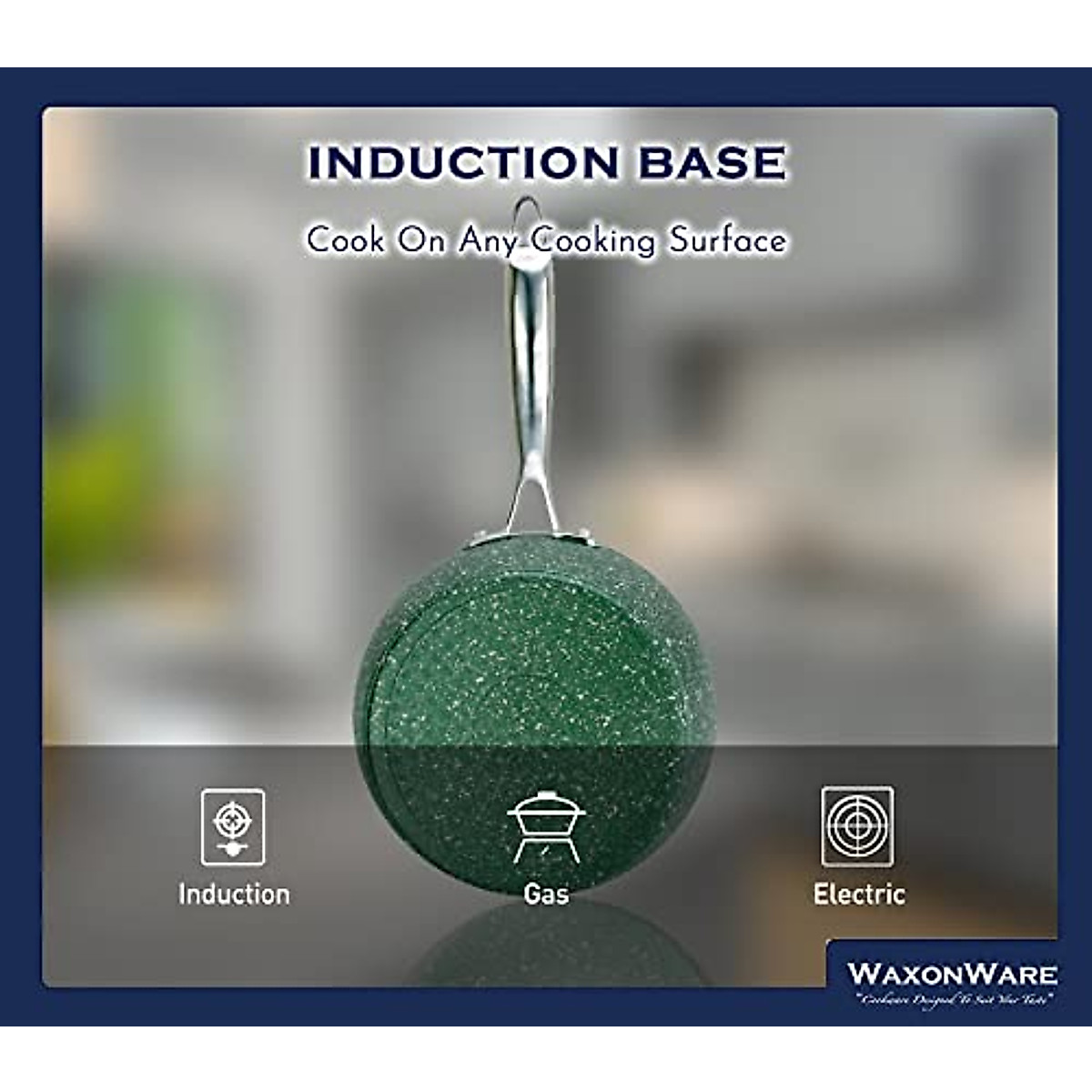 Emerald 2.5 Quart Saucepan with Lid, Ultra Nonstick Sauce Pan, Small Pot with Lid, NonToxic Ceramic Nonstick Saucepan,Small Sauce Pot, Cooking Pot, Dishwasher Safe Sauce Pan, Small Pots for Cooking