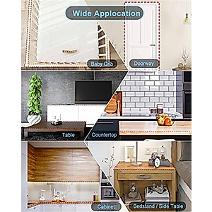 Edge Corner Guards Baby Proofing, 10FT Clear Furniture Edge Protector Strip, [10ft Edge + 4 Corners] Safety 3M Pre-Taped Furniture Bumper, Baby Corner Protector for Fireplace, Table, Stair