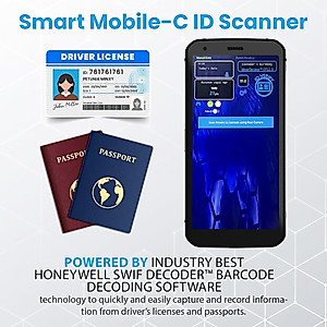 Mobile ID Scanner for Bars & Clubs - Easy to Use & Reliable ID Checker for Your Business That Detects Expired IDs & Underage Customers – Works in All 50 States - Includes Optional Fake ID Detection