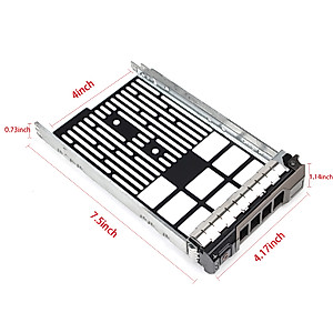 Pack-2, Hard Drive Tray Caddy F238F 0F238F for Dell Poweredge Series 11/12/13 Generation Models 3.5" SAS/SATA R430, R530, R730, T430, T630, R420, R520, R720, T420, T620, R410, R510, R710, T410, T610