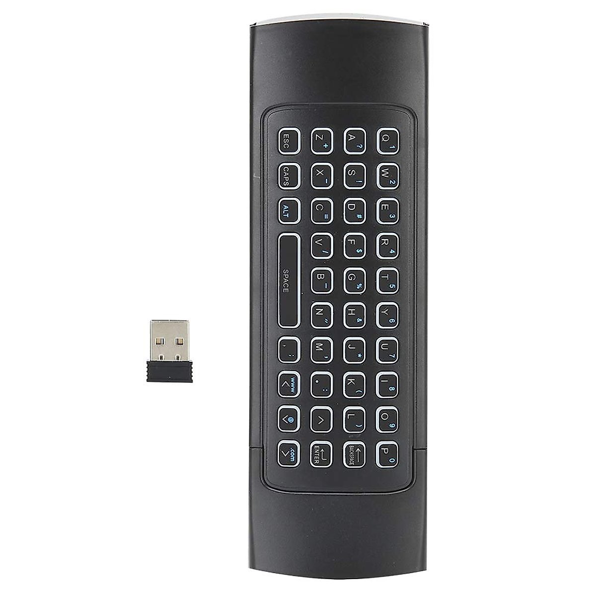 VINGVO Wireless Keyboard, Infrared Sensor Infrared Keyboard, Double Sides Keyboard with Remote Control 2.4G Backlight Gaming Pads for PC, Projectors, TV Boxes, Home Theater