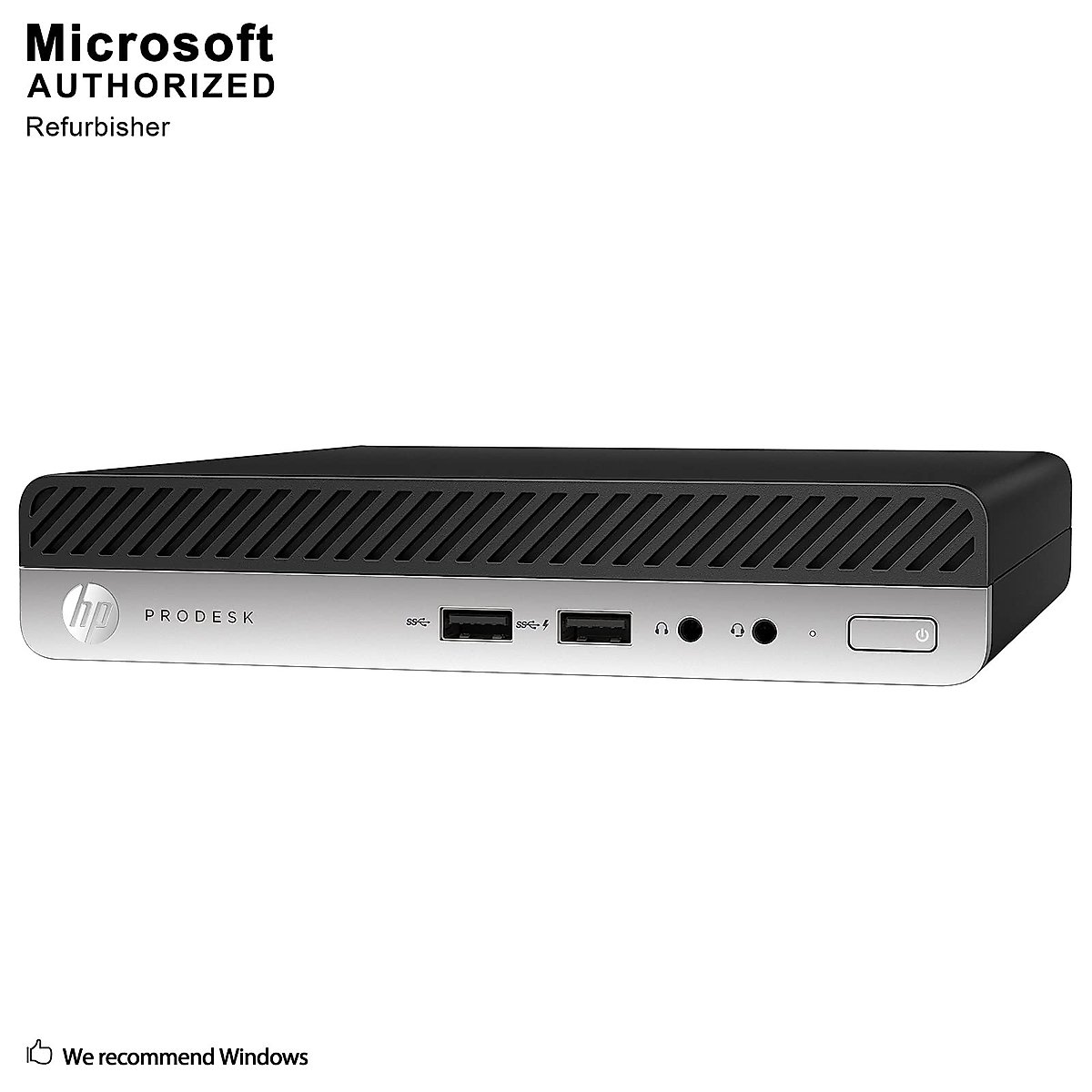 HP ProDesk 400 G3 Desktop Mini Computer, Intel Quad Core I5-6500T up to 3.1GHz, 16G DDR4, 512G SSD, N/A, WiFi, BT, DP, VGA, Windows 10 Pro 64 Bit Language Supports English/Spanish/French(Renewed)
