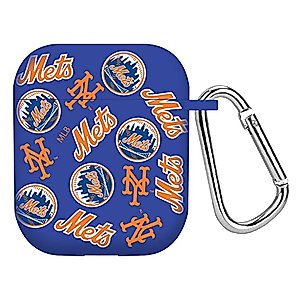 GAME TIME New York Mets HD Case Cover Compatible with Apple AirPods Gen 1&2 (Random)