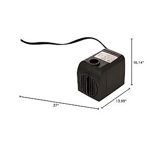 Glitzhome 37" H Garden Waterfall Fountains with Pump, Antique Green Metal Pelican Tiered Outdoor Cascading Floor-Standing Water Fountain for Porch Deck Patio Backyard Home Art Decor