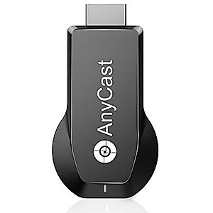 4K/1080P Anycast M100 Wireless Display Adapter, SmartSee WiFi Display Dongle HDMI Screen Mirroring Dual Core H.265/HEVC Decoder HD TV Stick Without Switching Miracast Airplay DLNA Support 4K 1080P