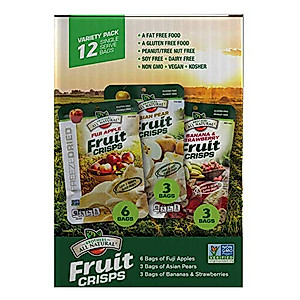 Brothers-ALL-Natural Fruit Crisps, Variety Pack, 4.44 Ounce Bag, 12 Count (Pack of 2)