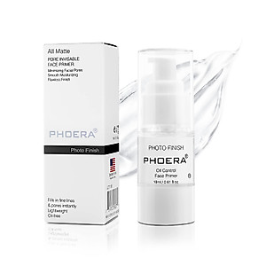 PHOERA Primer Face Foundation Primers,Face Primer for Makeup Long Lasting Hydrating Smoothing Isolated Moisturizing Oil Free Effect Make Up Base Matte Makeup Primer (18ml)
