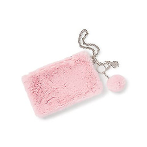 Spencer's Pink Furry Playboy Wristlet