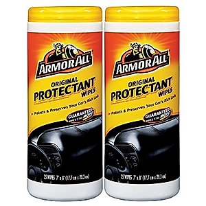 Armor All Car Wipes, Original Protectant, 25 Count, (Pack Of 2)