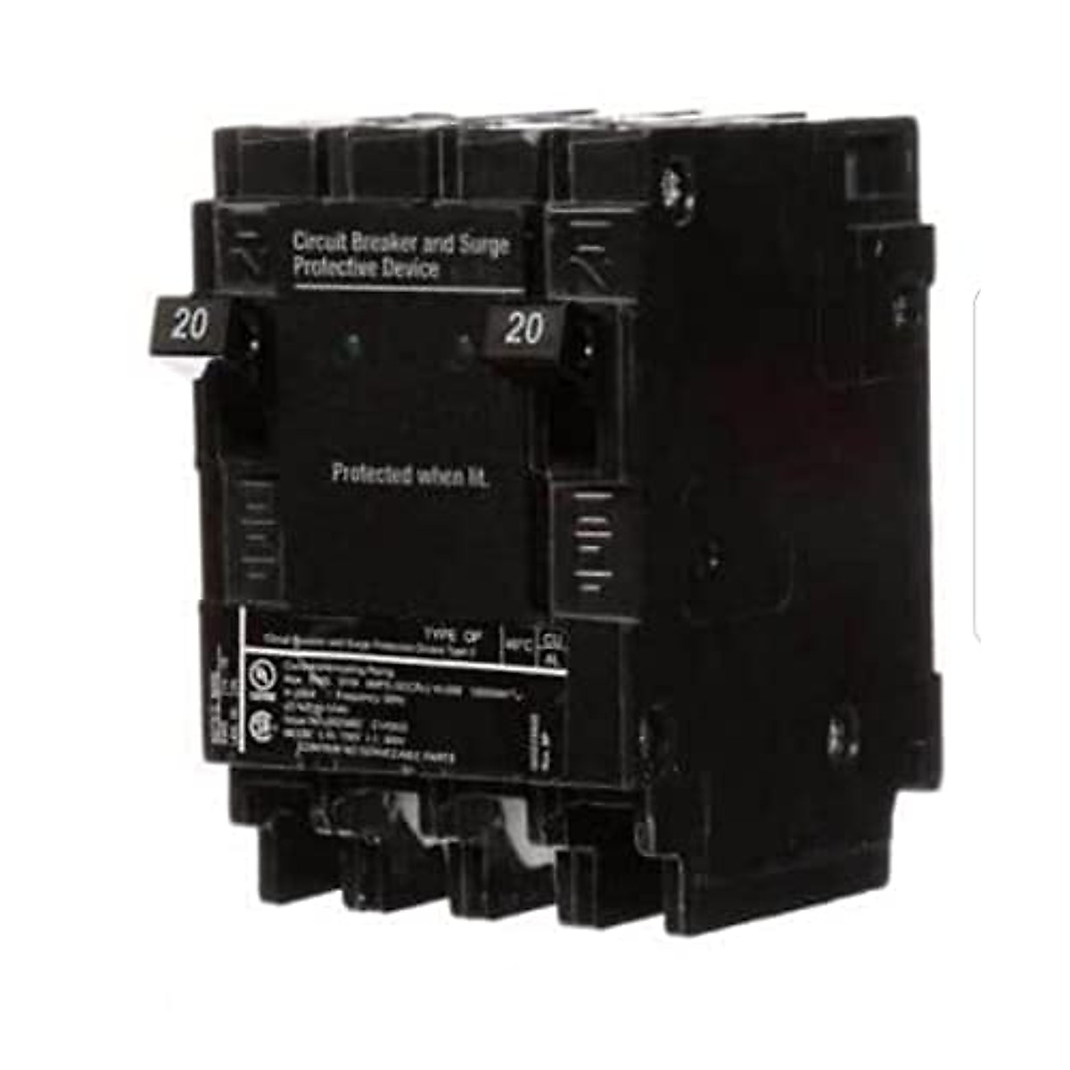 QSA2020SPDP, SIEMENS, 40892280784, SURGE (2)20A 1P 120V BREAKERS AND SPD