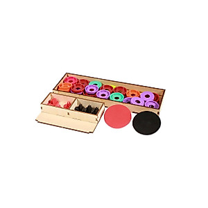 The Broken Token Game Organizer Compatible with Middara: Unintentional Malum - Act 1 - Wooden Game Organizing Box with Multiple Trays