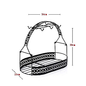 STRAW Black kitchen Rack，Over the Sink Dish Drying Rack, Large Premium Stainless Steel Dish Rack with Utensil Holder Hooks for Kitchen Counter Non-slip