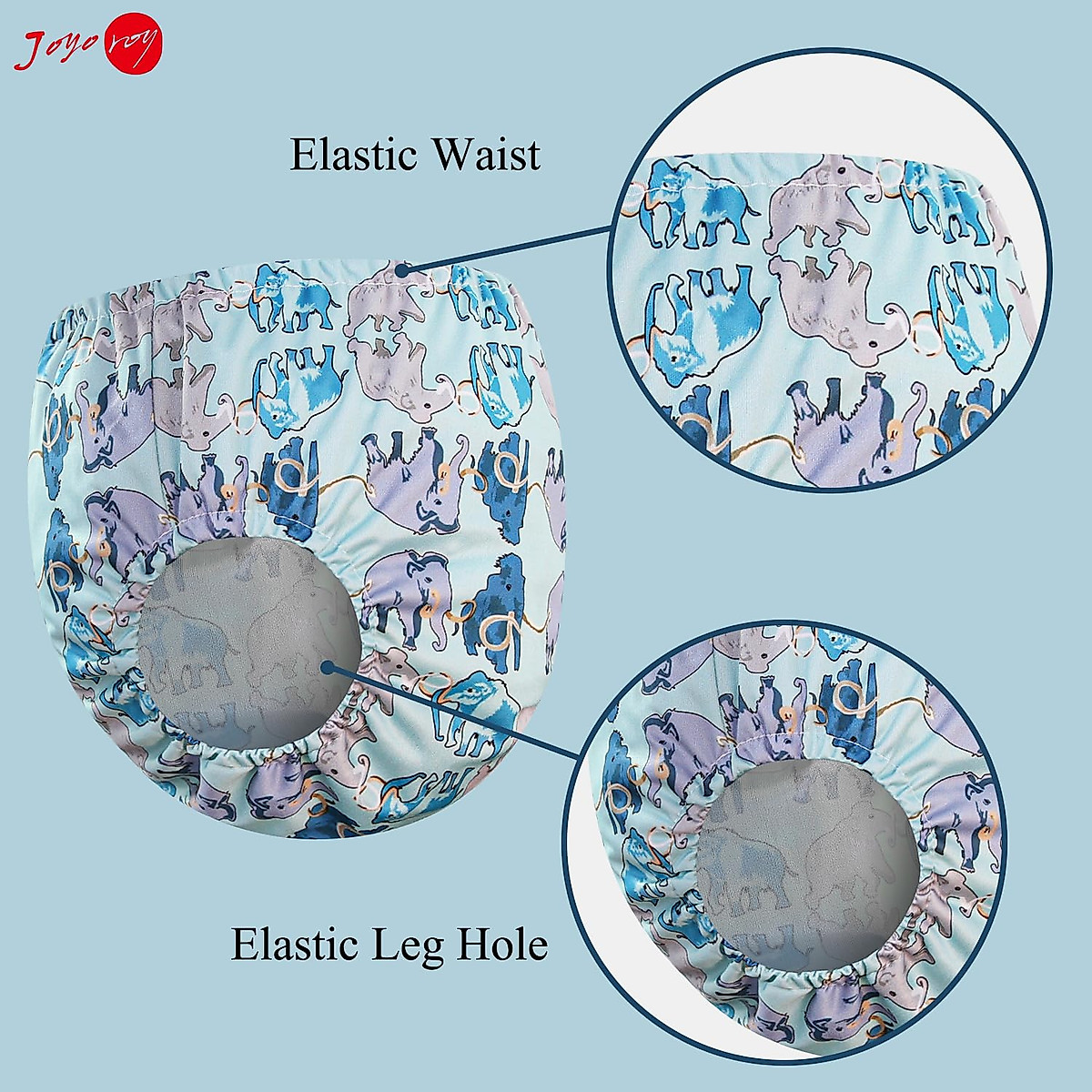 Joyo roy 4Pcs Rubber Training Pants for Toddlers 2T Plastic Underwear Covers for Potty Training Diaper Cover Rubber Pants for Toddlers Training Pants Boys Swim Diaper Covers for Toddlers Plastic Pants