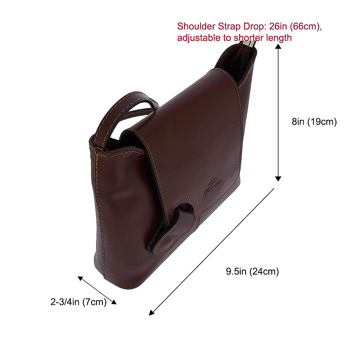 Fioretta Italian Genuine Leather Crossbody Shoulder Bag Handbag For Women