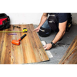 Thunderbolt Knee Pads for Work with Kevlar Thread - Construction, Flooring, Gardening, Cleaning, with Double Gel, Thick Foam Cushion and Strong Adjustable Non-Slip Straps