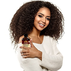 OKAY | Extra Dark 100% Natural Black Jamaican Castor Oil | For All Hair Textures & Skin Types | Grow Strong, Healthy, Smooth and Thick Hair | With Vitamin E - Omega 6 & 9 | 4 oz