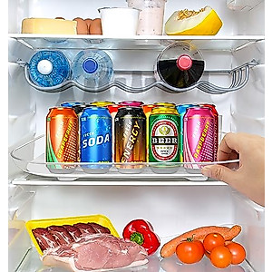 Lazy Susan Turntable Organizer for Refrigerator Rectangle Clear Rotating Lazy Susan Spice Organizer for Kitchen Pantry Cabinet Countertop Condiment Storage Rack