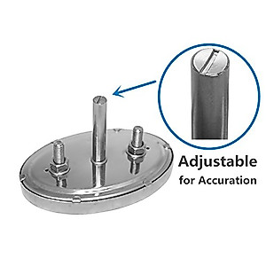 DOZYANT Stainless Steel Lid Thermometer Gas Grill Temperature Gauge Heat Indicator 22551 Replacement for Grill Master 720-0697 4 Burner, Aussie, Brinkman and Others, Adjustable for Accuration