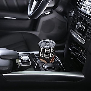 HIKTIEK Bee Rock Gees Band Stainless Steel Insulated Car Sippy Cup With Lid Travel Mug for Cold Hot 20 oz