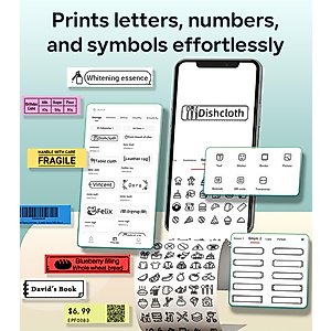 Phomemo P12 PRO Label Maker, Label Maker Machine with Tape, Mini Thermal Label Printer for Labeling Home Office, Bluetooth Label Maker Handheld Labeler Rechargeable for Organization, for Phone & Pad