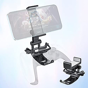 WixGear PS5 Controller Phone Mount Clip, Mobile Gaming Clip CellPhone Stand Holder Replacement for Playstation 5 Dualsense Controller Remote Play