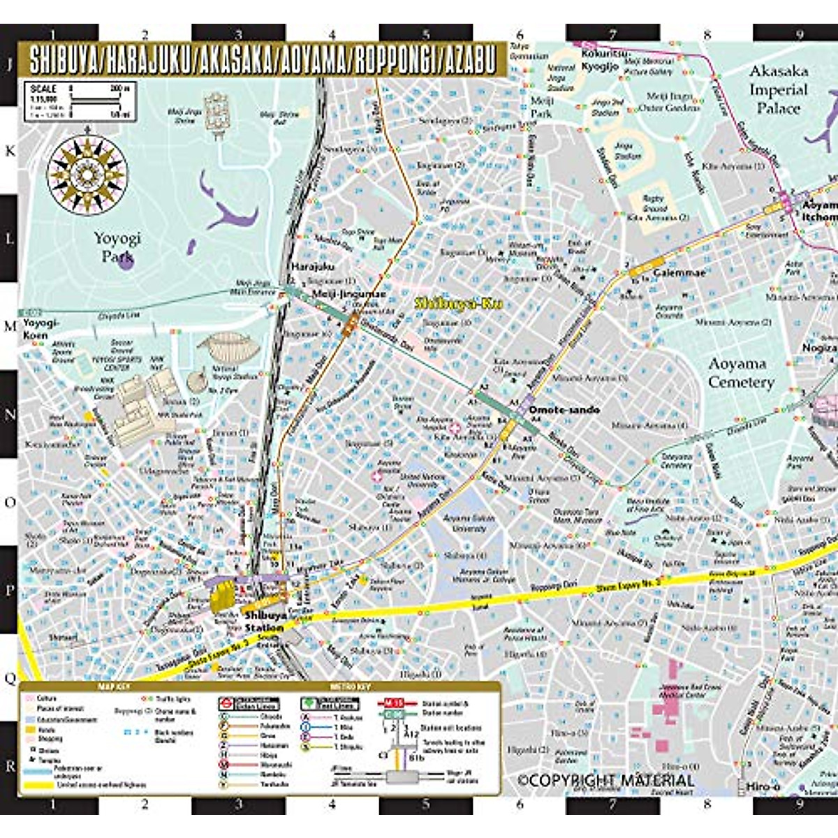 Streetwise Tokyo Map - Laminated City Center Street Map of Tokyo, Japan (Michelin Streetwise Maps)