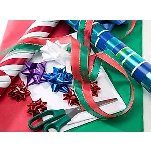 Iconikal Christmas Tissue Paper Assortment, 20 x 20-Inch, 50 of Each Red, White, Green, 150-Count for Gifts, Boxes, Decorations, Bags, Wrapping