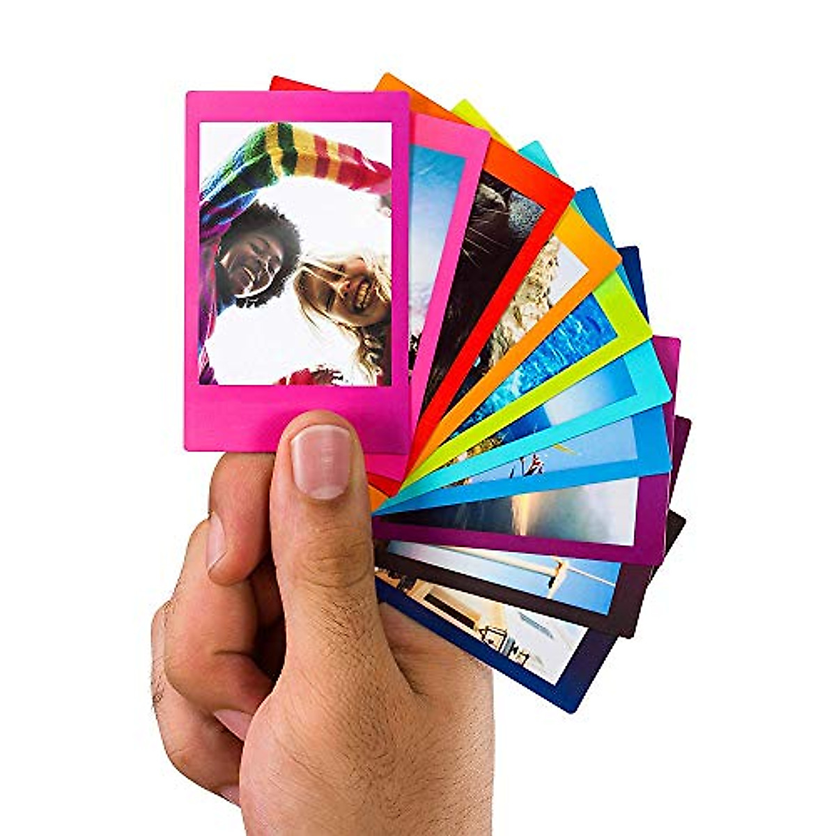 Fujifilm Instax Mini 11 Instant Camera - Lilac Purple (16654803) + Fujifilm Instax Mini Twin Pack Instant Film (16437396) + Single Pack Rainbow Film + Case + Travel Stickers