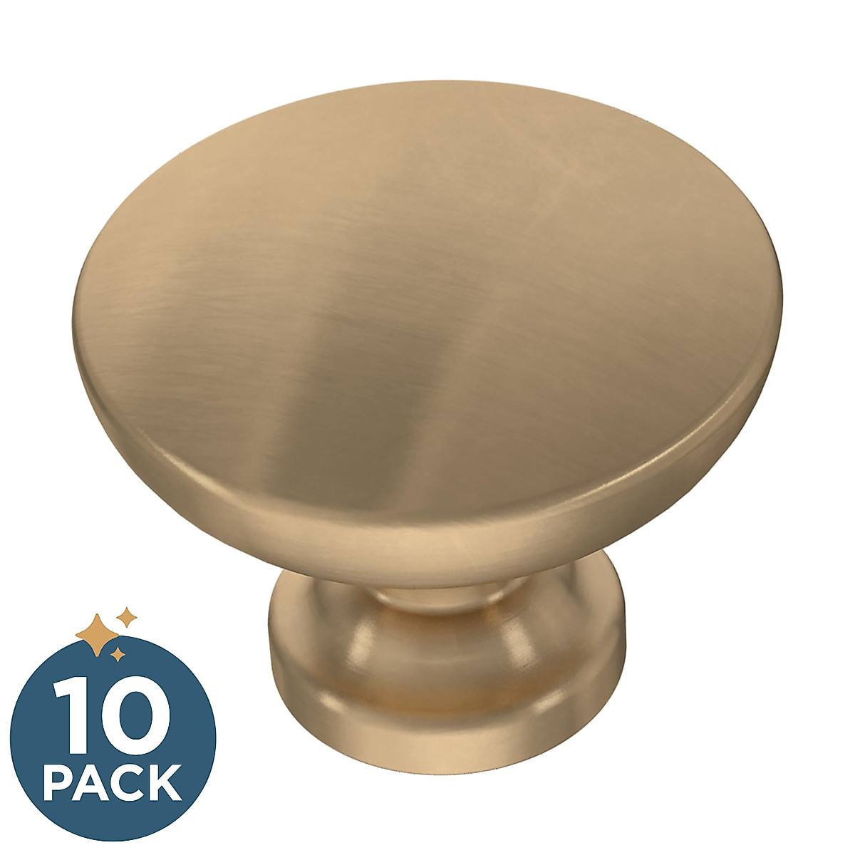Franklin Brass Fulton Cabinet Knob, Champagne Bronze, 1-3/16 in (30mm) Dresser Drawer Pull, 10 Pack, P29523Z-CZ-B