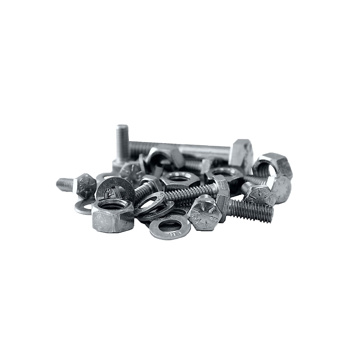 2540 Piece Metric Thread Bolt (Hex Head Cap Screw), Nut, and Washer Assortment with 40 Hole Bin