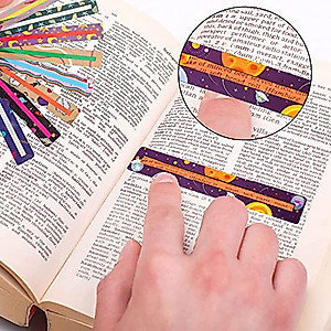 28 Pieces Dyslexia Tools for Kids Dyslexia Reading Strips for Dyslexic Students, Guided Reading Strips Trackers for Kids, Teacher Education Classroom Supplies (Cute Sets)