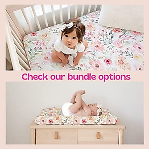 Crib Sheets for Girls – Luxuriously Soft Cotton Blend Crib Sheet for Girl Crib Sheet Mattress & Toddler Sheet by Max&So